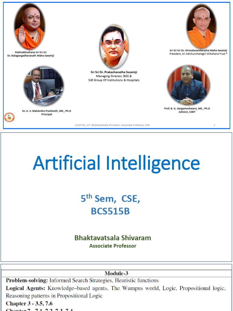 5th Sem BCS515B - AI - Module3 | PDF | Algorithms | Algorithms And Data Structures