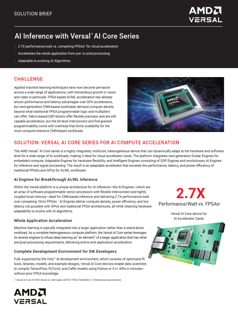 xilinx-versal-ai-compute-solution-brief | PDF | Field Programmable Gate Array | Artificial ...