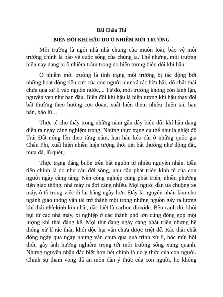 Bien Doi Khi Hau Van Nghi Luan | PDF