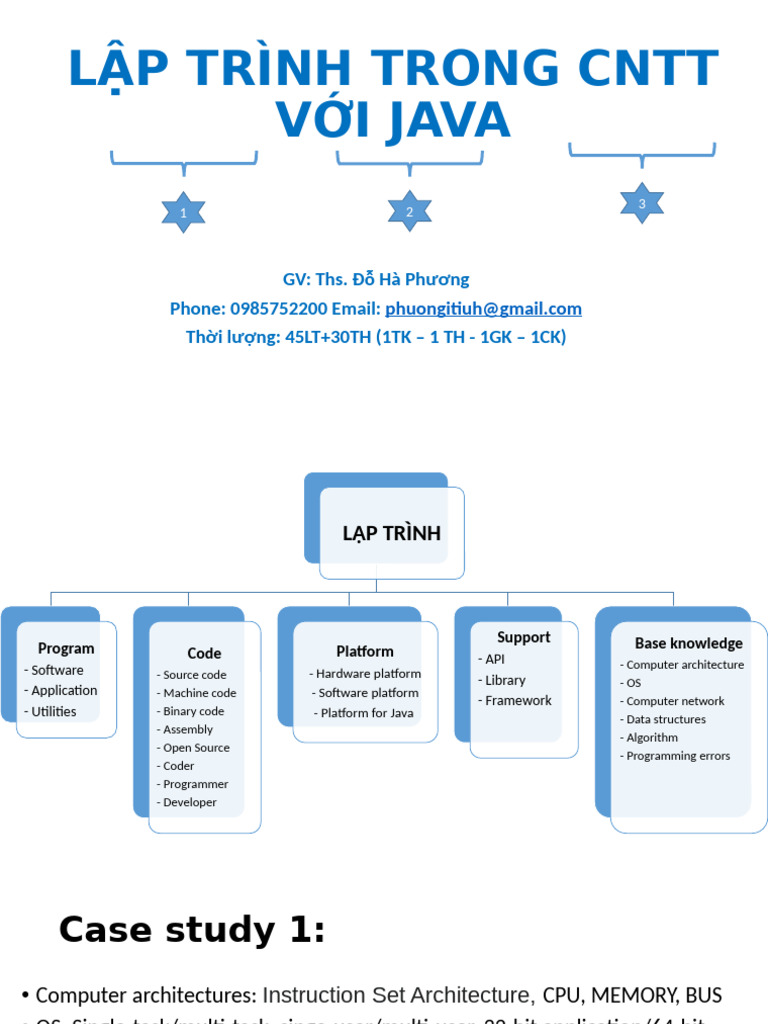 Bai Giang Java 1 | PDF