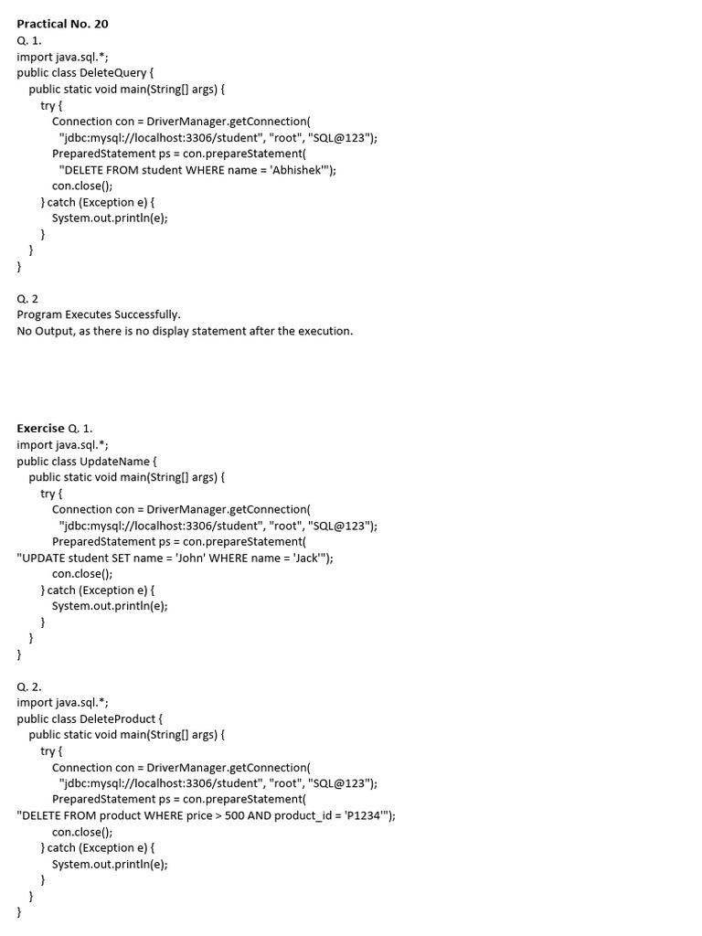 AJP (22517) Practical Program 20 | PDF