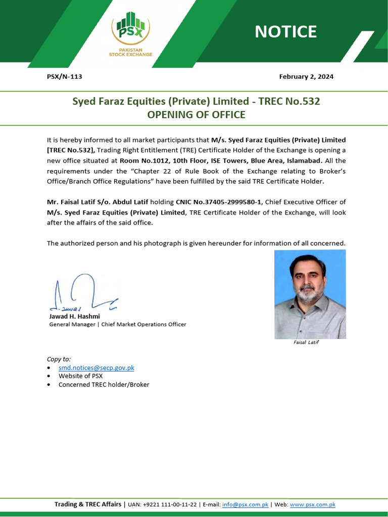 Syed Faraz Equities | PDF