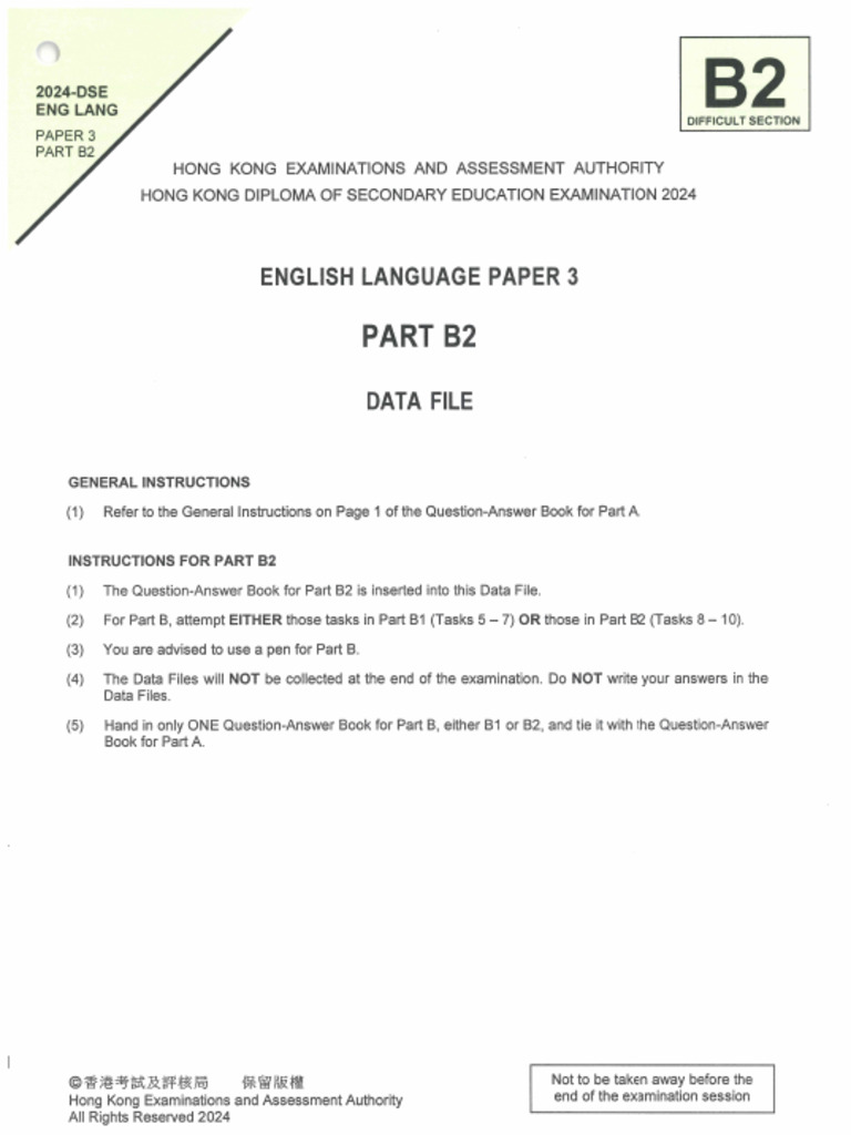 Eng DSE 2024 Paper 3B2 DF + QA | PDF