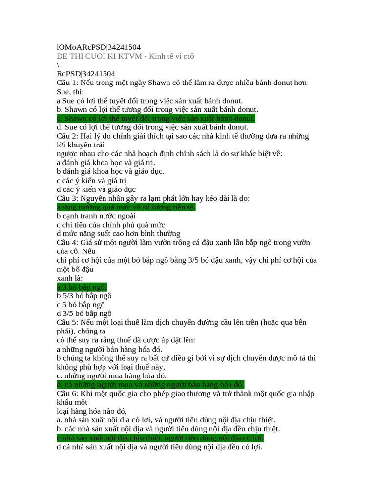 ôn tập ktvm kthp k49 | PDF