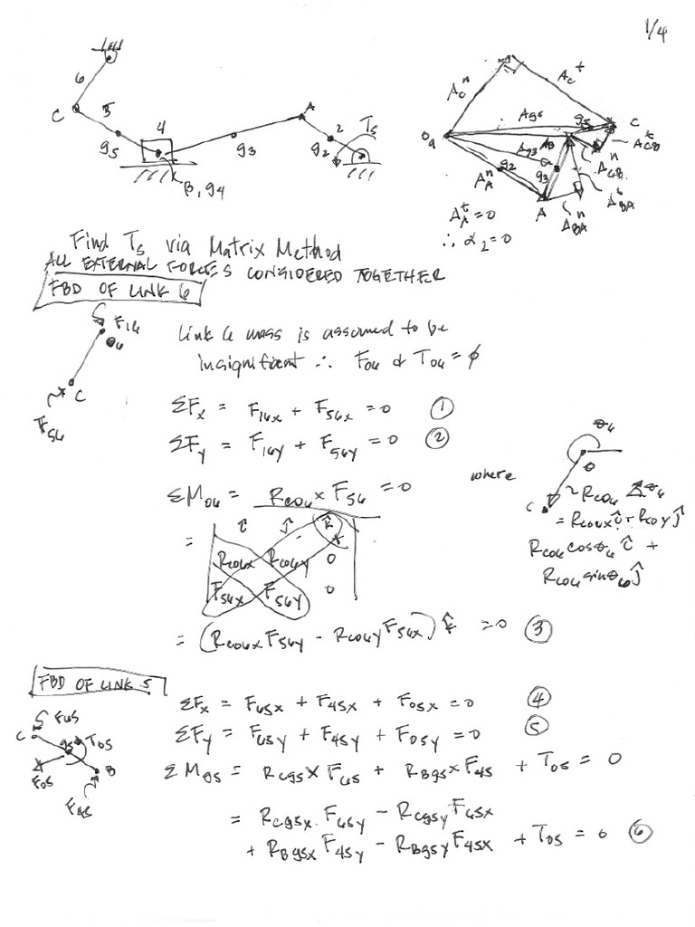 ME142 Notes Matrix Method 100dpi | PDF