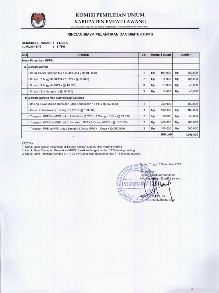 Rab Pelantikan Kpps | PDF
