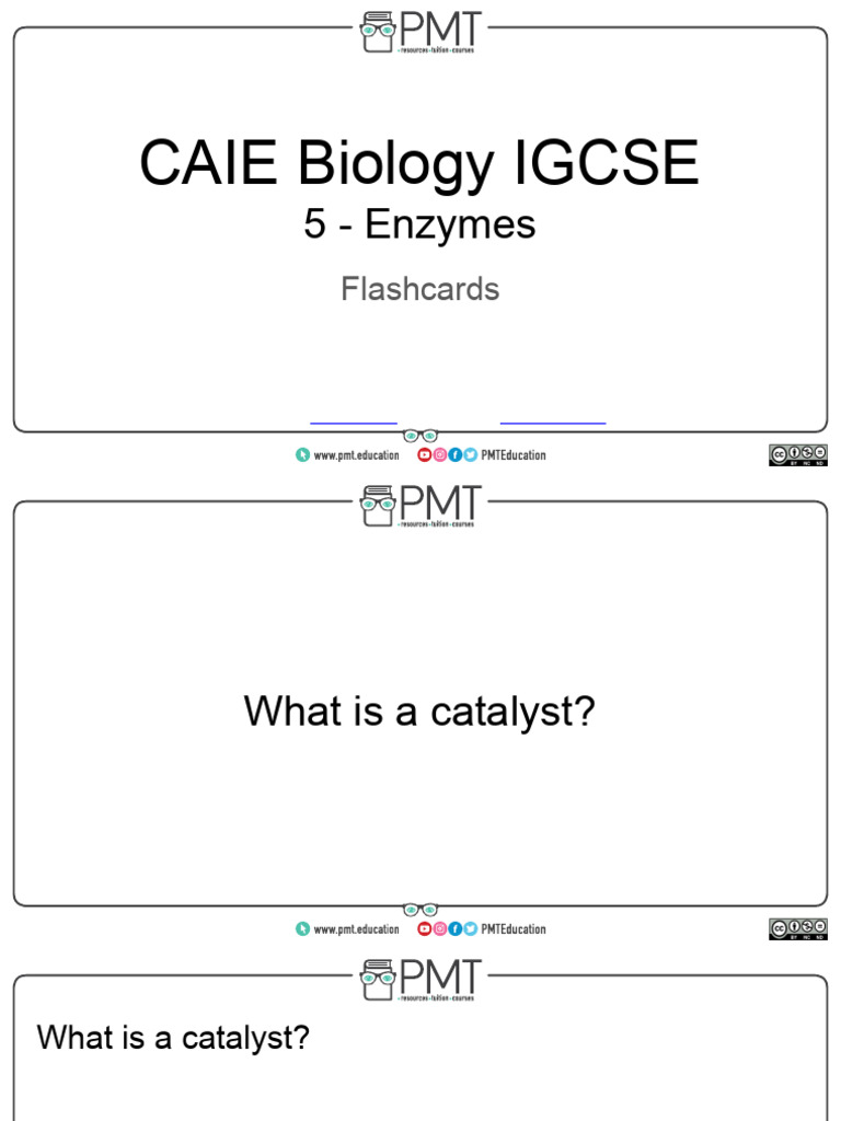 Flashcards - Topic 5 Enzymes - CAIE Biology IGCSE | PDF | Enzyme ...