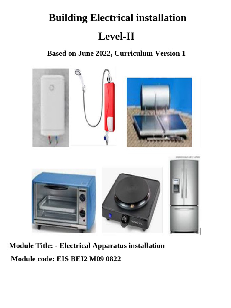 M09 apparatus instalation | PDF | Switch | Electrical Connector
