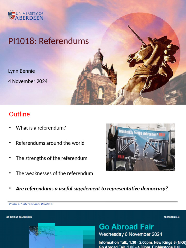 Understanding Referendums: Pros and Cons | PDF | Democracy | Political ...