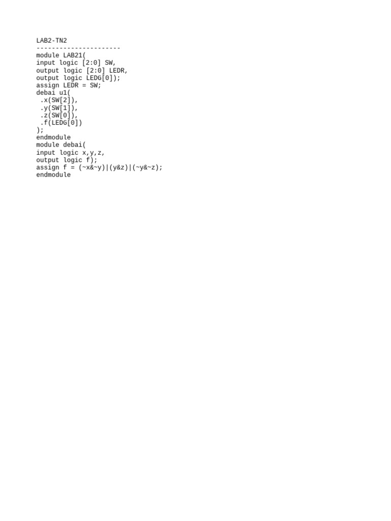 Lab2 TN2 | PDF