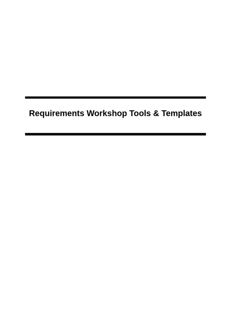 Worksheet_Requirements Workshop | PDF | Menu | Evaluation