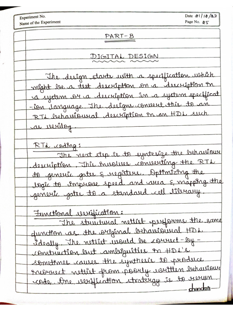 Vlsi Part2 Lab Record | PDF