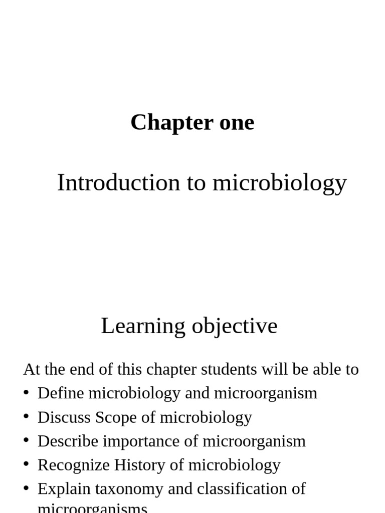 Chapter 1 Introduction (1) | PDF | Cell (Biology) | Microorganism
