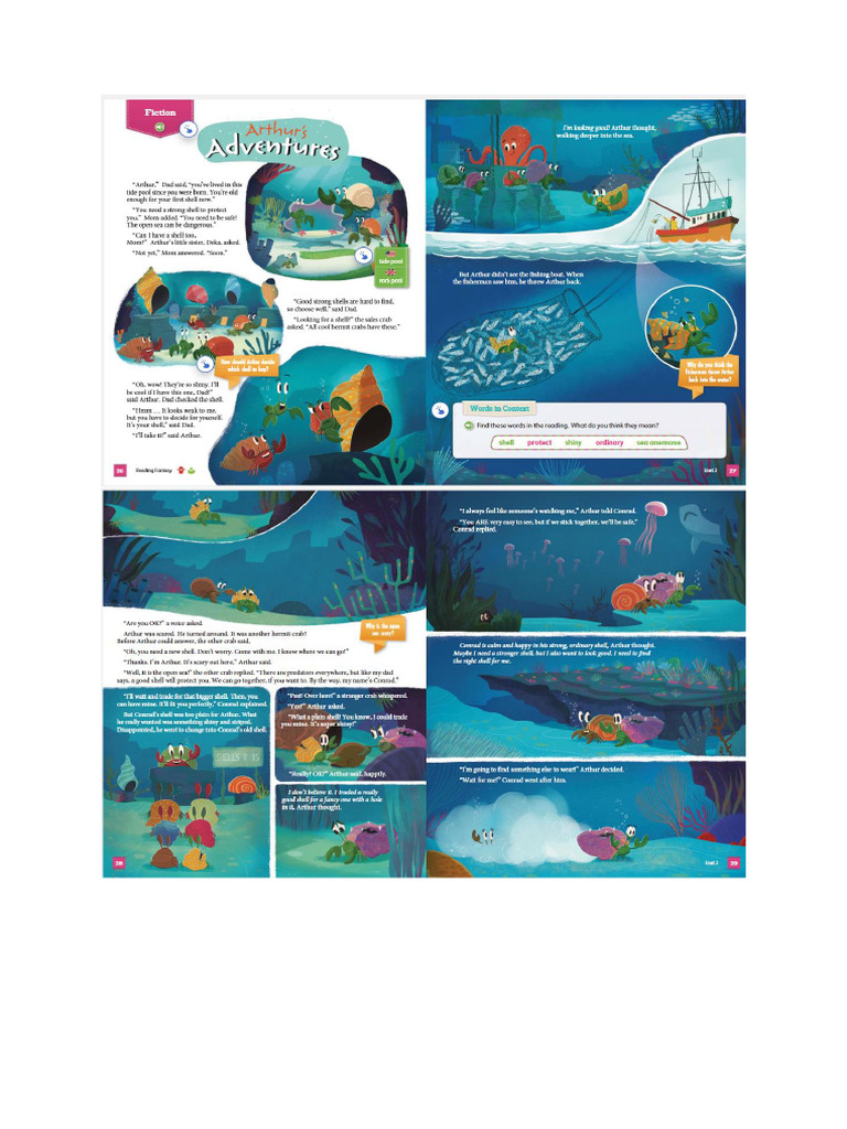 Global Readings 5 Arthur's Adventures | PDF