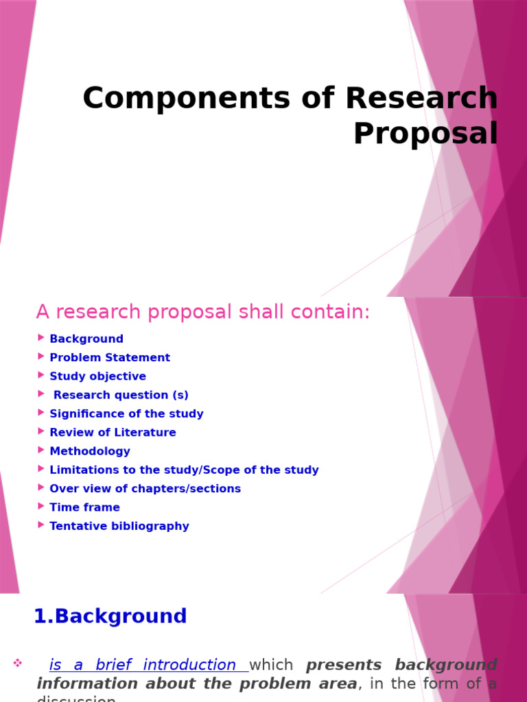 Components of Research Proposal - Melaku A. | PDF | Knowledge | Science