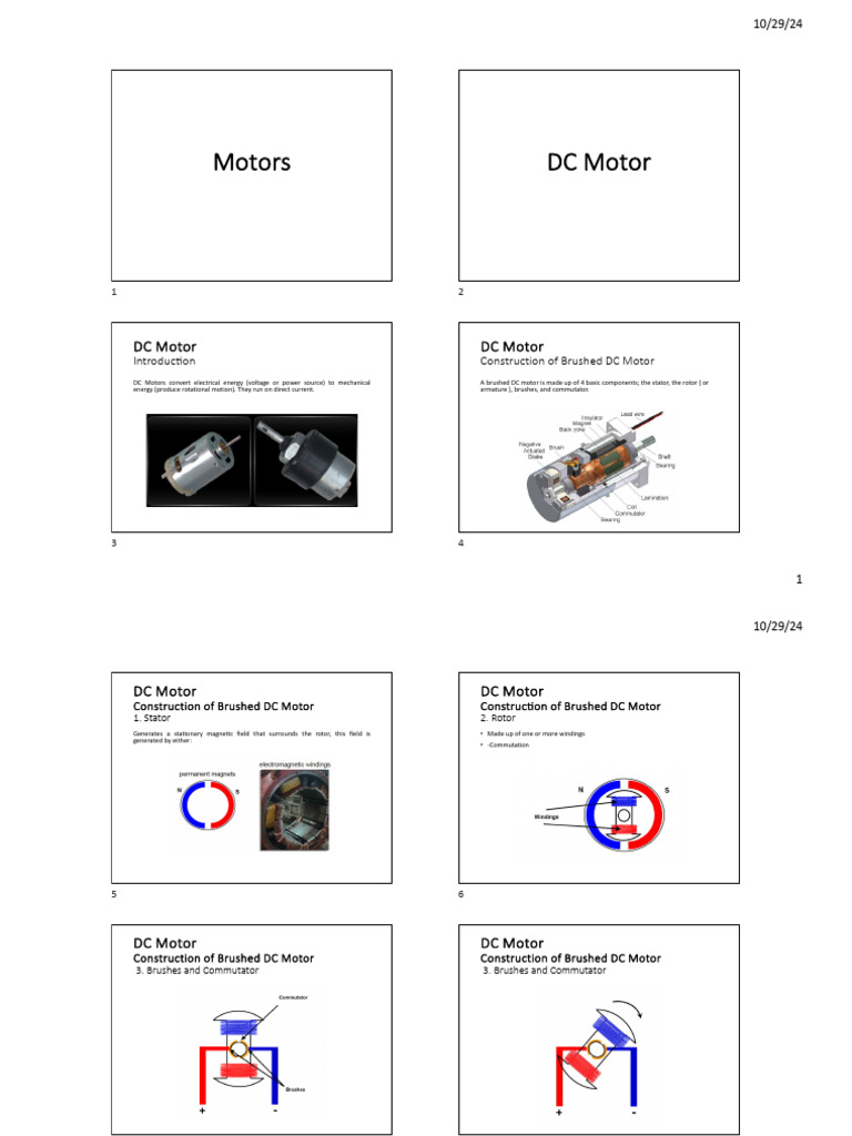 02 - Motor - part1 | PDF | Electric Motor | Direct Current