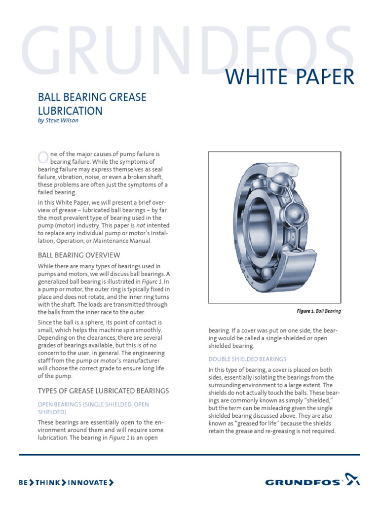Ball Bearing Grease Lubrication Guide | PDF | Bearing (Mechanical) | Pump