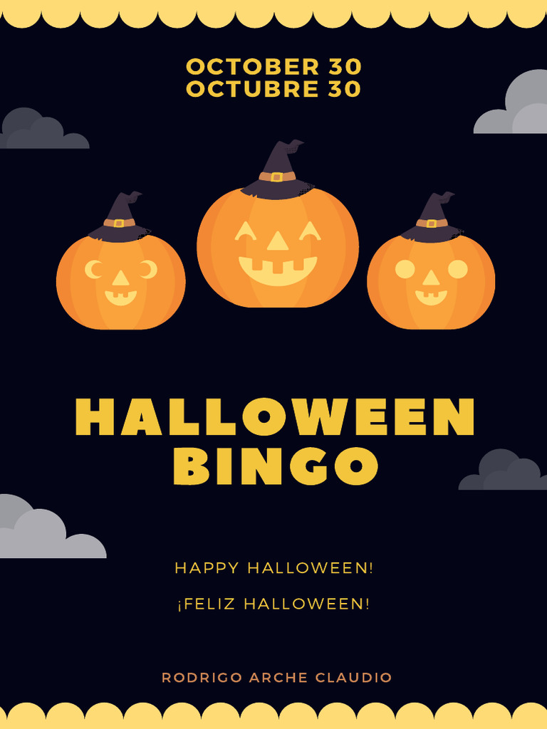 Bingo de Halloween en Español | PDF