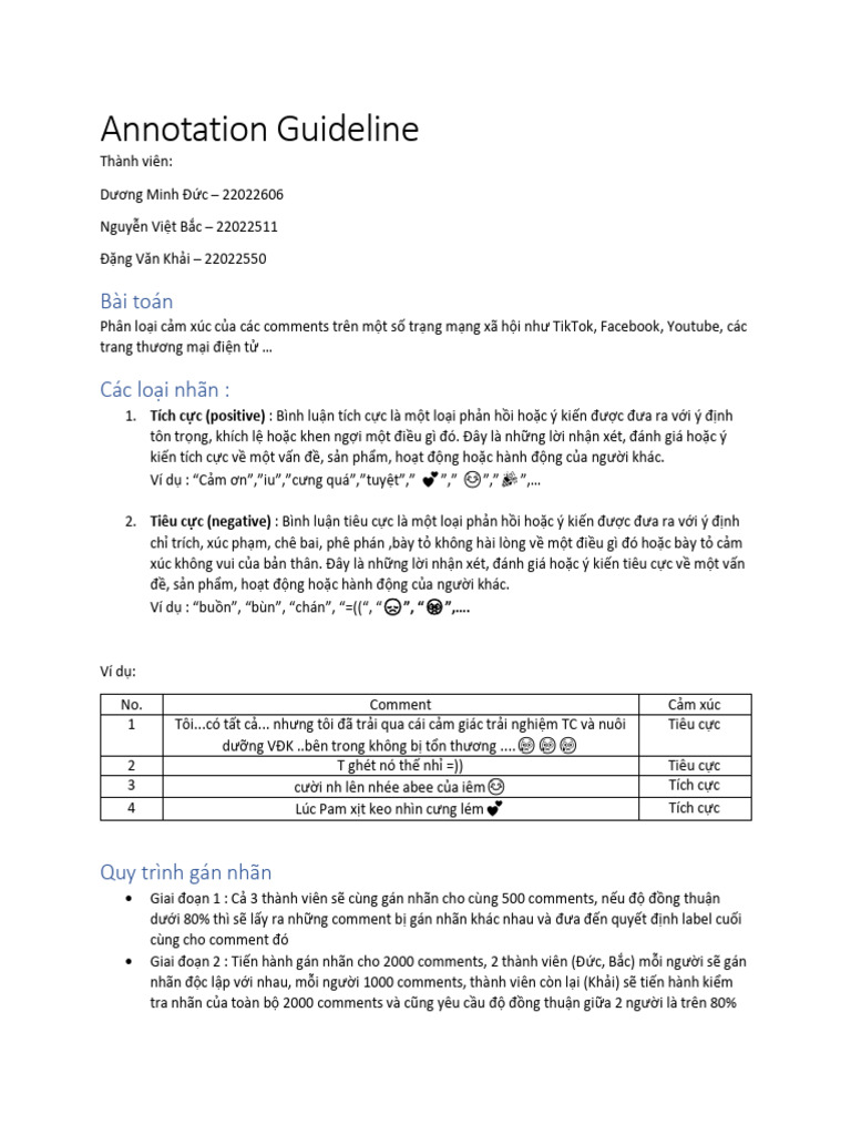 Annotation Guideline | PDF