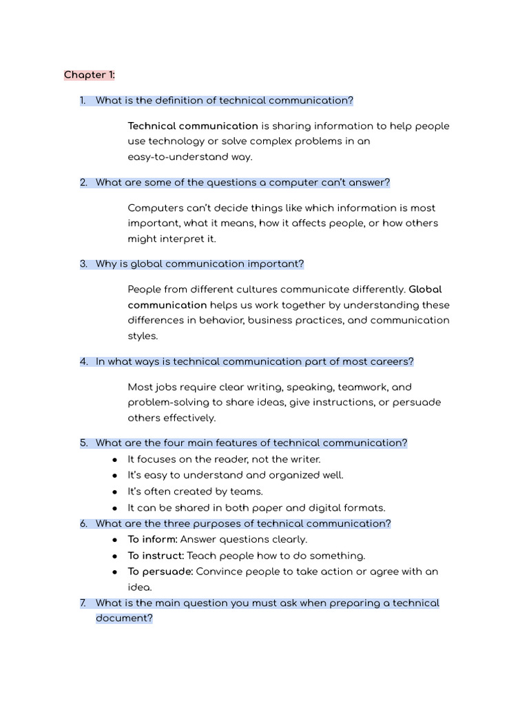 Understanding Technical Communication Basics | PDF | Résumé | Persuasion