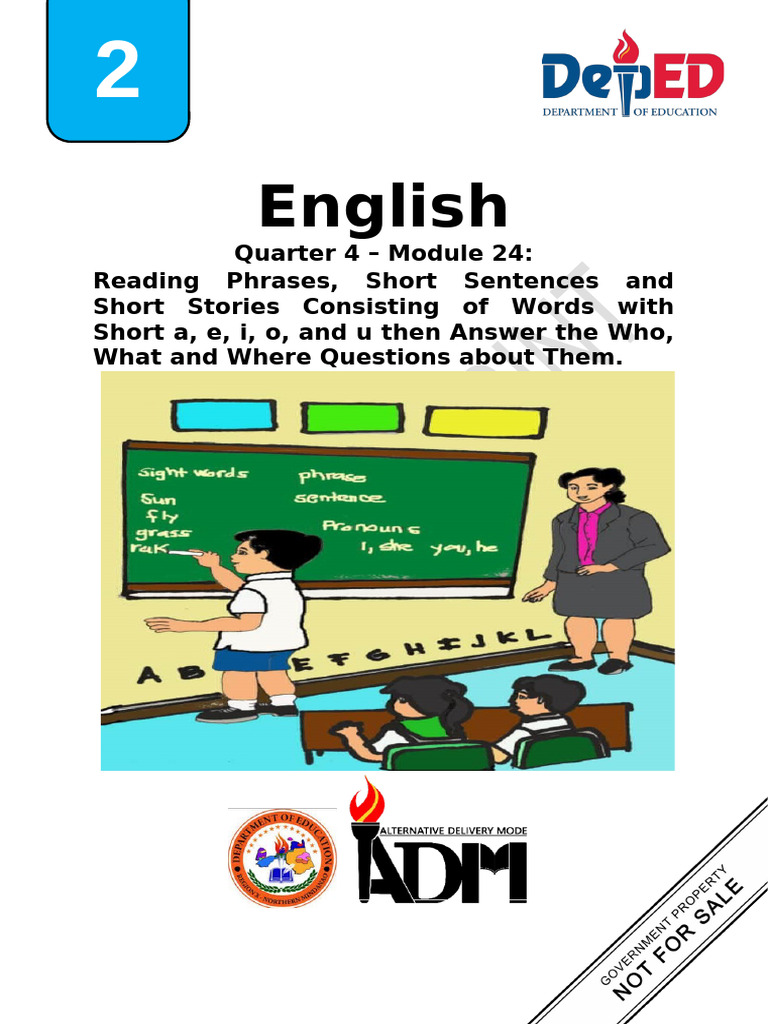 English2 q4 Mod24 Readingphrasesshortsentencesandshortstories v5 | PDF | Learning | Chicken
