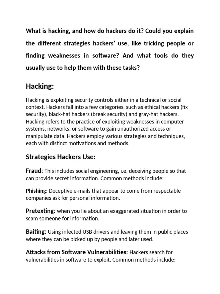What Is Hacking | PDF | Security Hacker | Malware