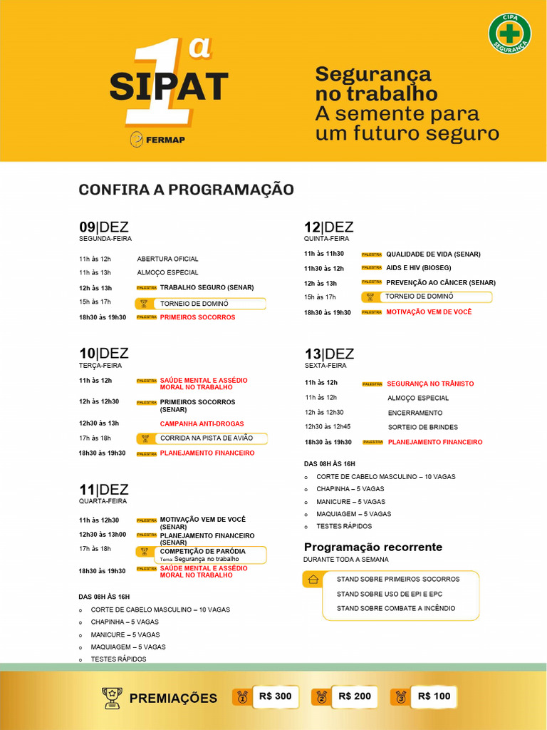 Cronograma Sipat Editado 25.11.2024 | PDF | Sistema de saúde | Saúde ...