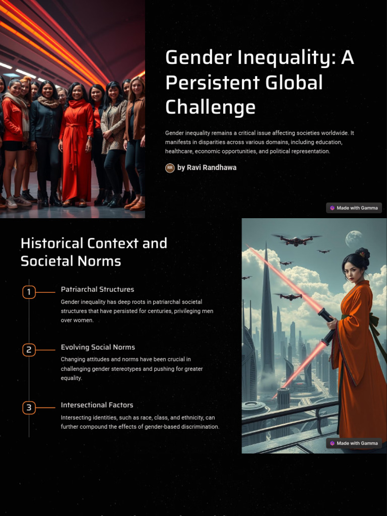 Gender Inequality A Persistent Global Challenge | PDF | Health Equity ...