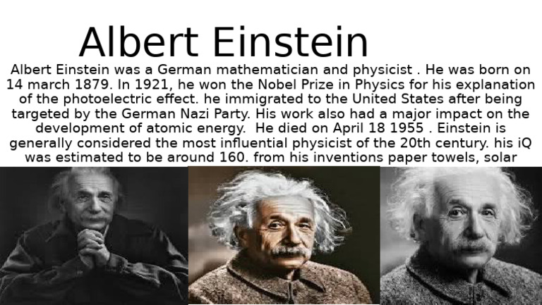 Albert Einstein: Influential Physicist | PDF
