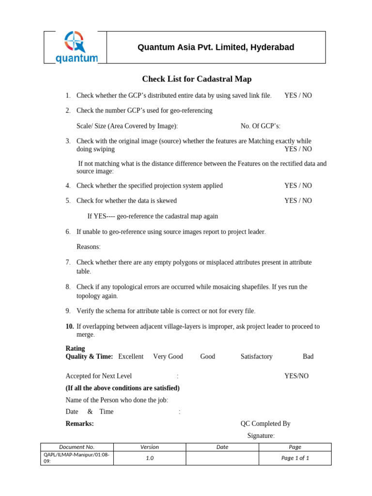 CheckList-Cadastral_Mapping | PDF