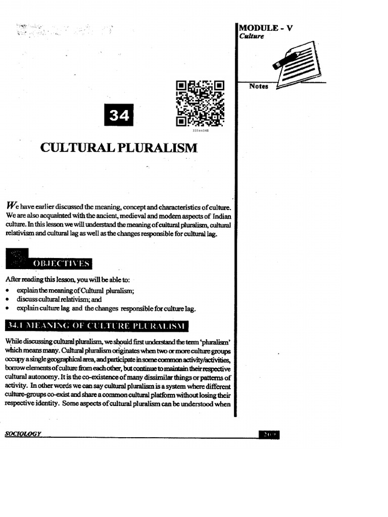 Cultural Pluralism | PDF