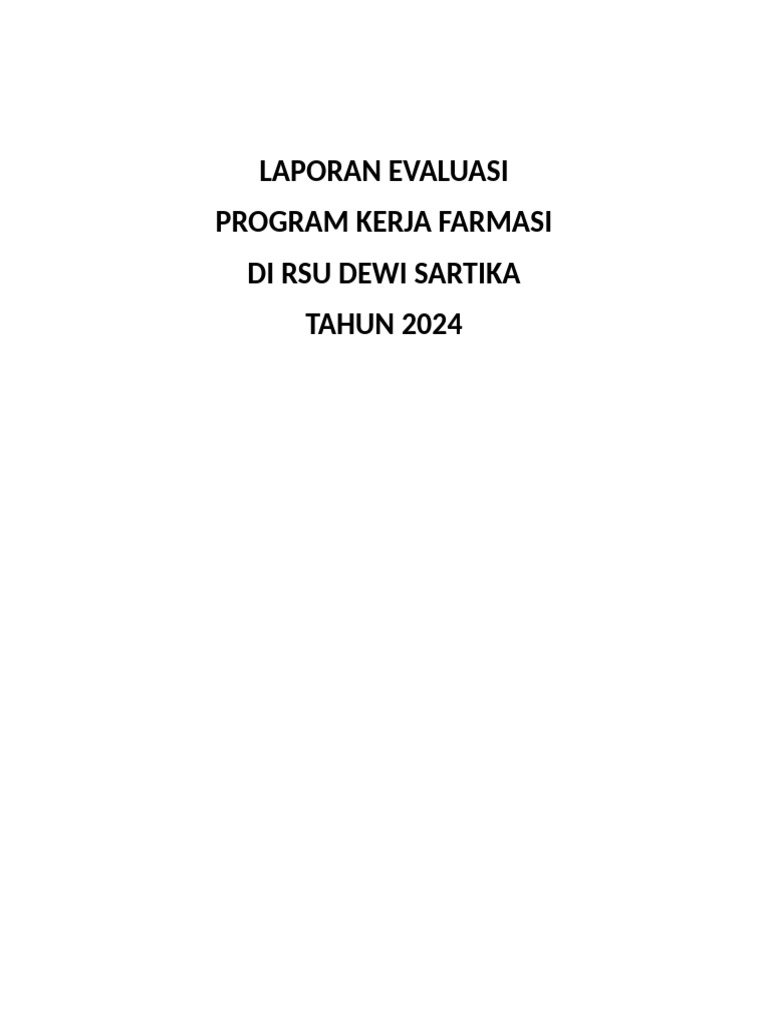 Proker Farmasi | PDF