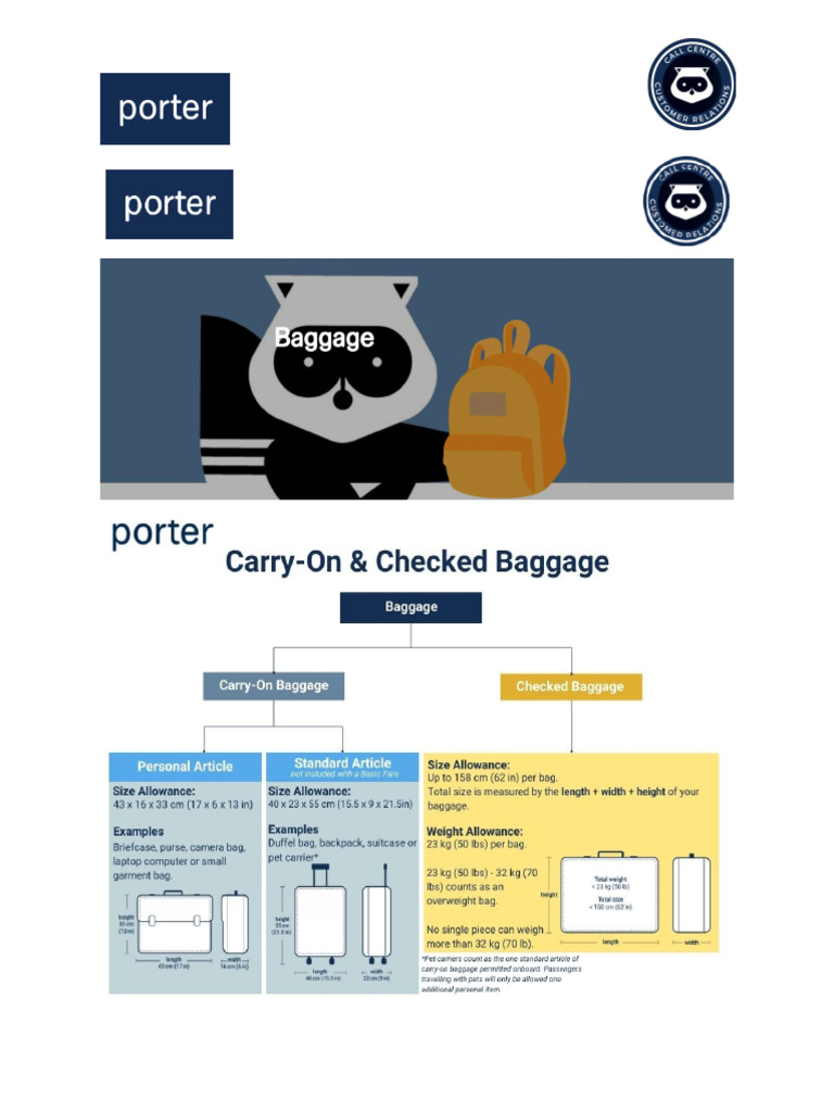 Carry-On Baggage Guidelines and Policies | PDF