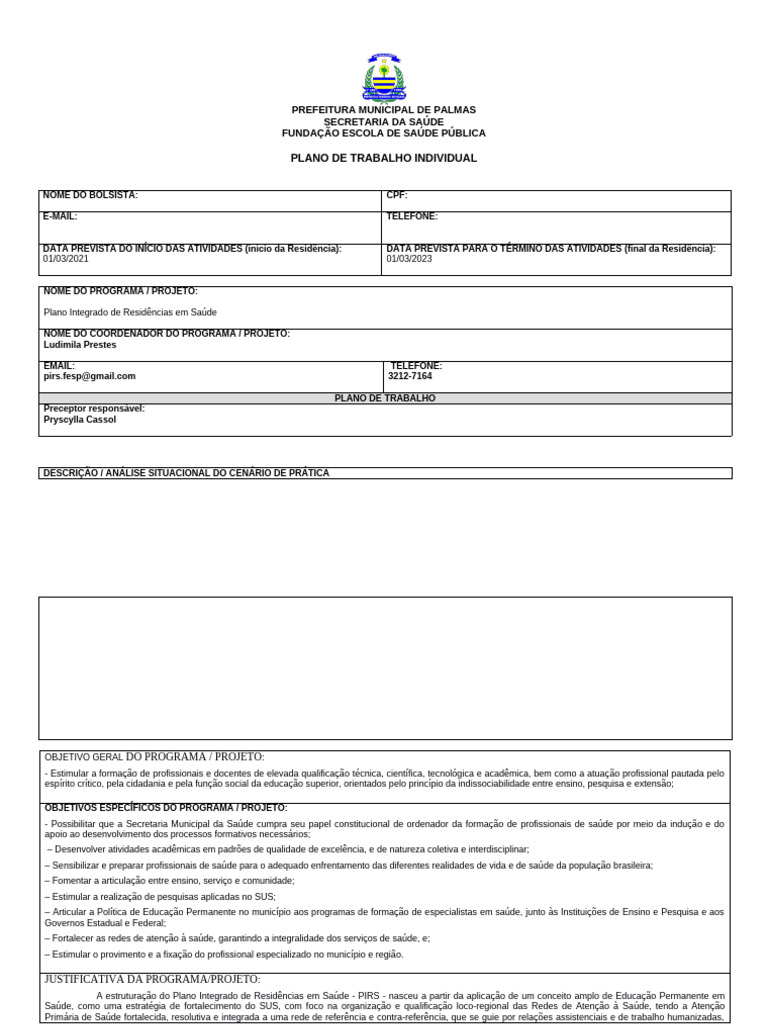 Modelo Pti Residente | PDF | Saúde mental | Aprendizado