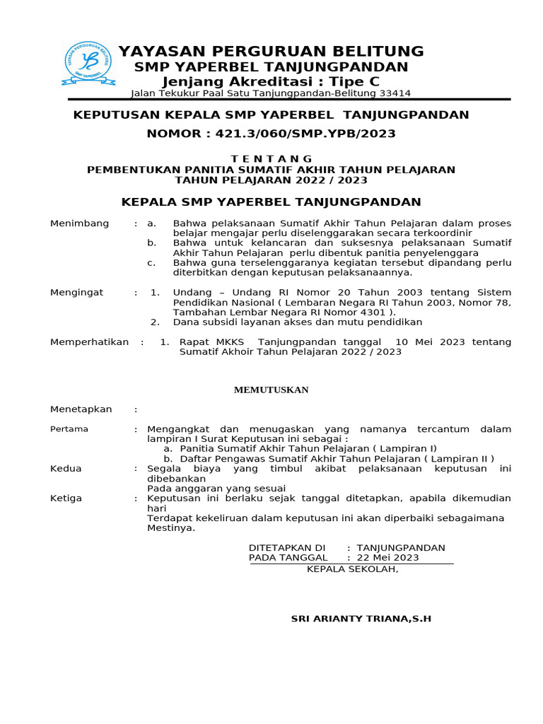 SK Sas Genap 2023-2024 | PDF