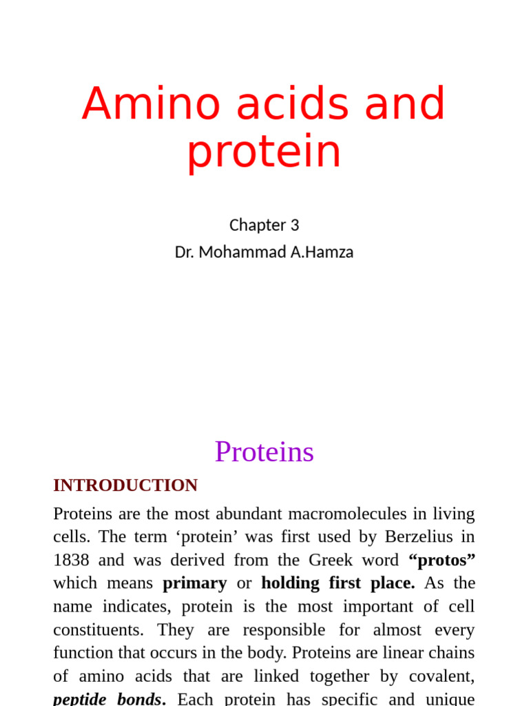 Amino Acids and Protein Basics | PDF | Amino Acid | Ion