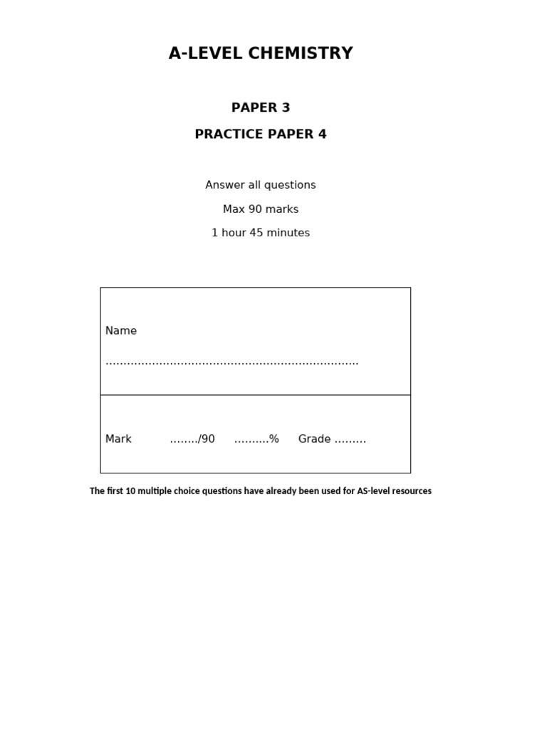 a-level_paper_3_pp4 | PDF | Acid | Precipitation (Chemistry)
