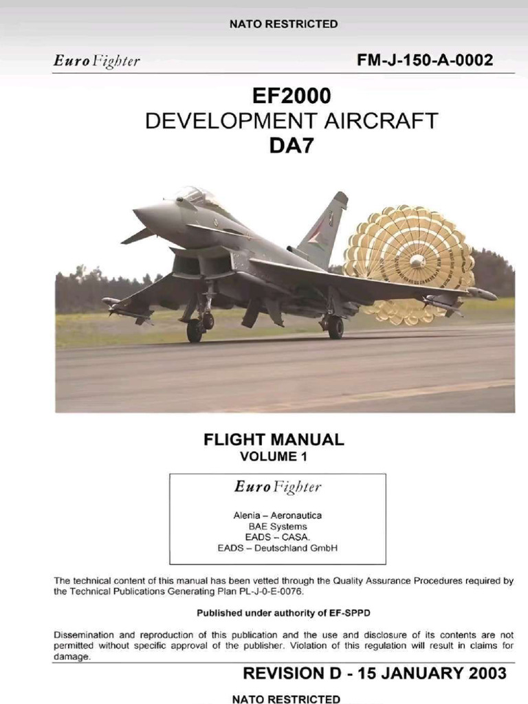 EF2000 User Flight Manual | PDF