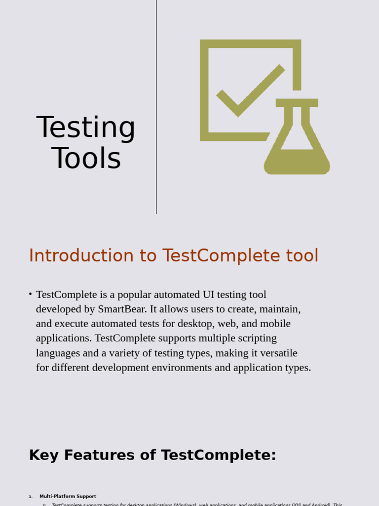 Tetsing Tools | PDF