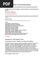 Guide For Commentator and Lector | PDF | Mass (Liturgy) | Jesus