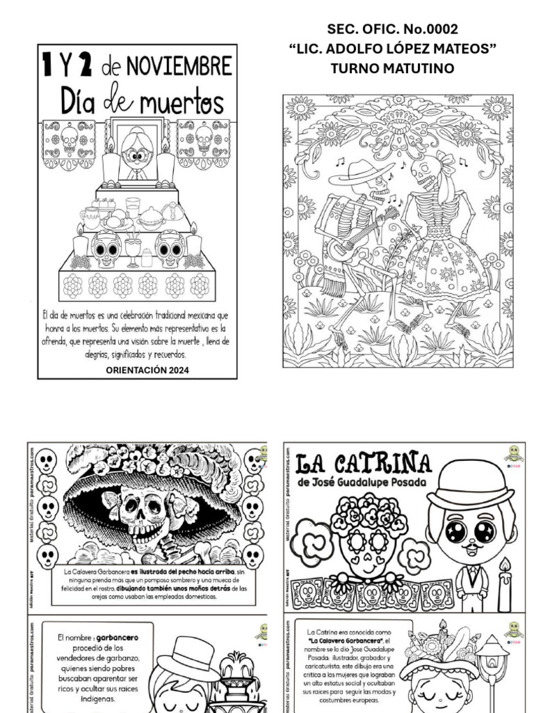 Cuadernillo de Dia de Muertos | PDF