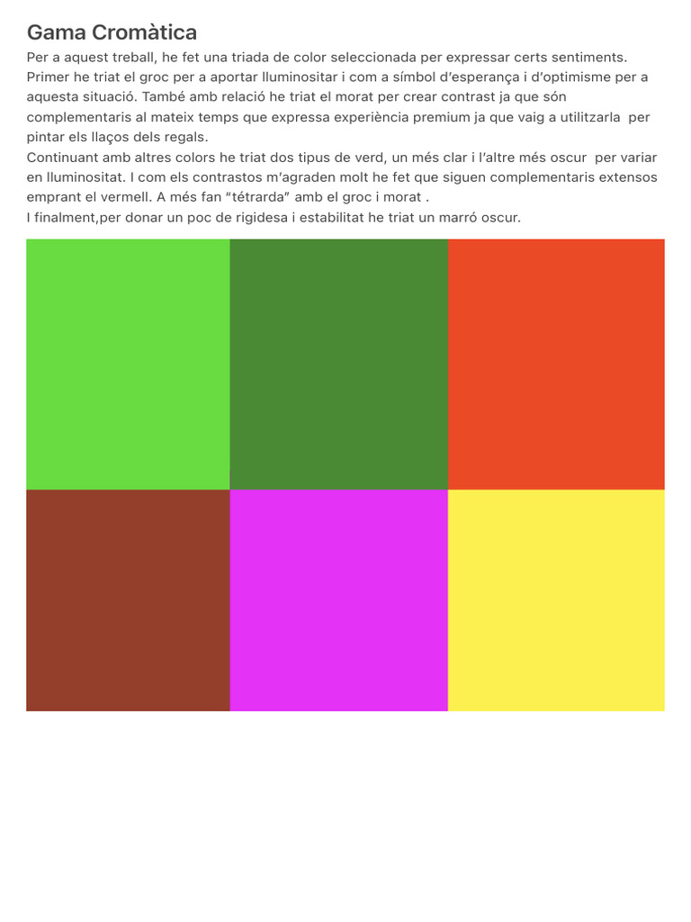 Gama Cromàtica - Àlex Colomer Terol | PDF