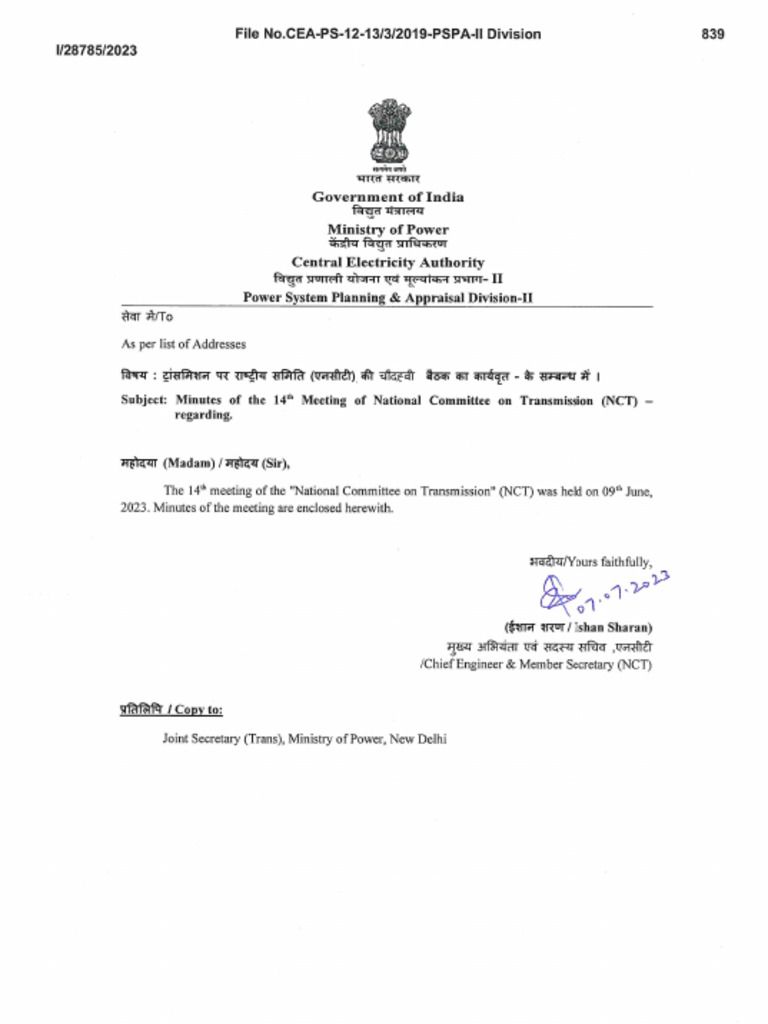 Minutes of 14th NCT Meeting Summary | PDF | Electric Power Transmission ...