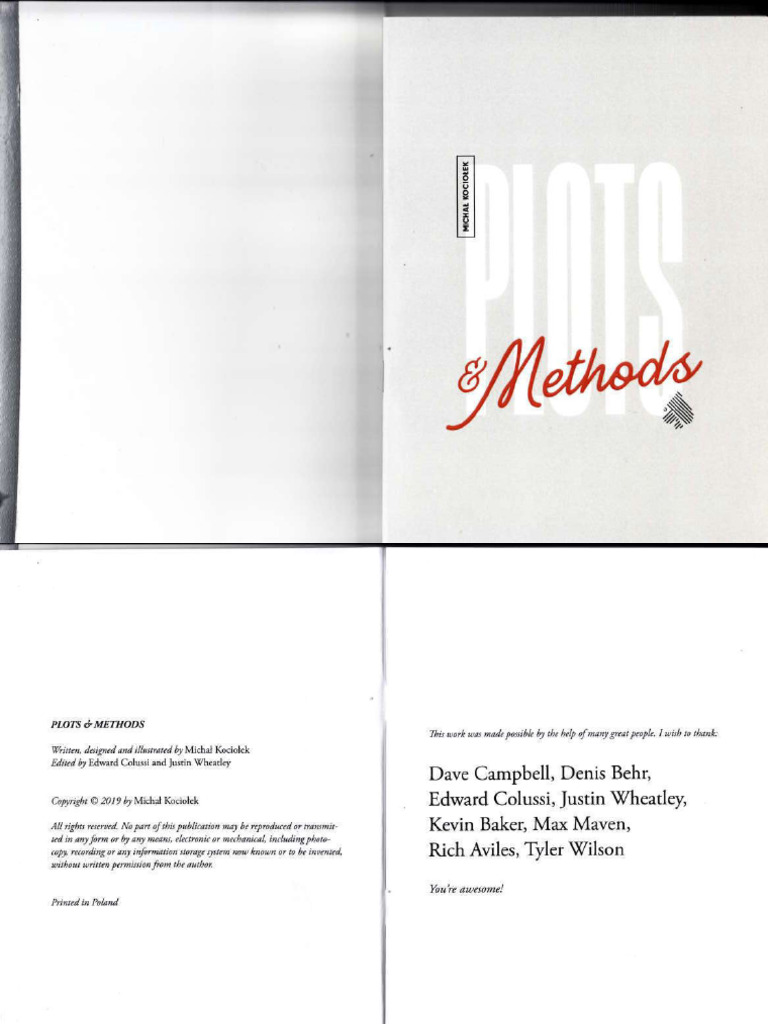 Michal Kociolek - Plots & Methods | PDF