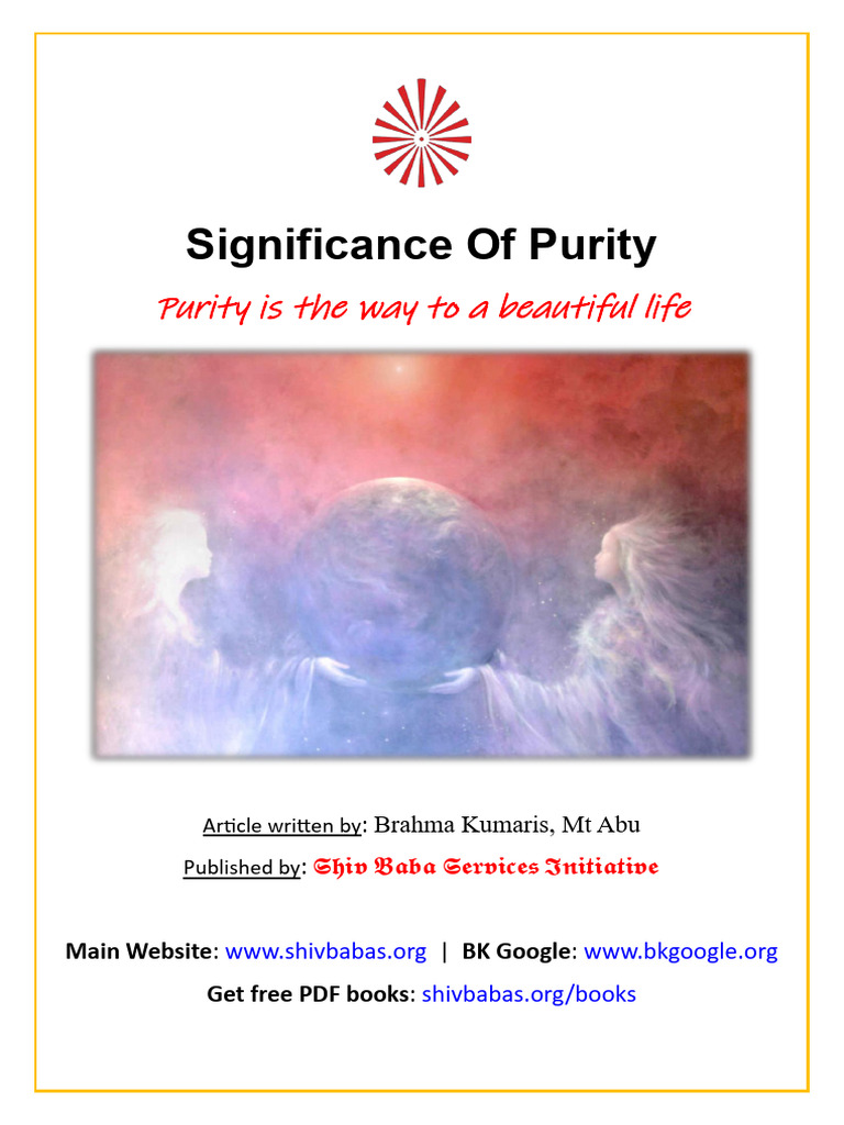 Significance Of Purity | PDF | Soul | Thought