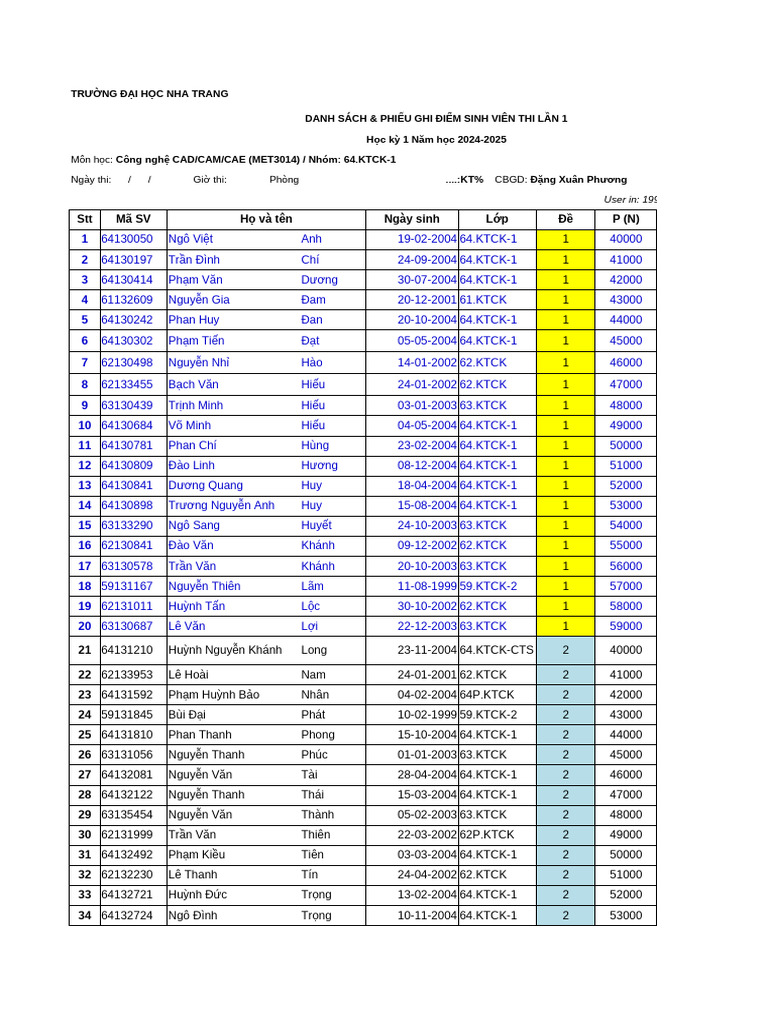 Công Nghệ Cad-cam-cae -Bài Tập Cae | PDF