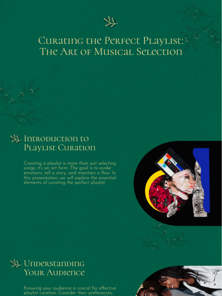 Slidesgo Curating The Perfect Playlist The Art of Musical Selection ...