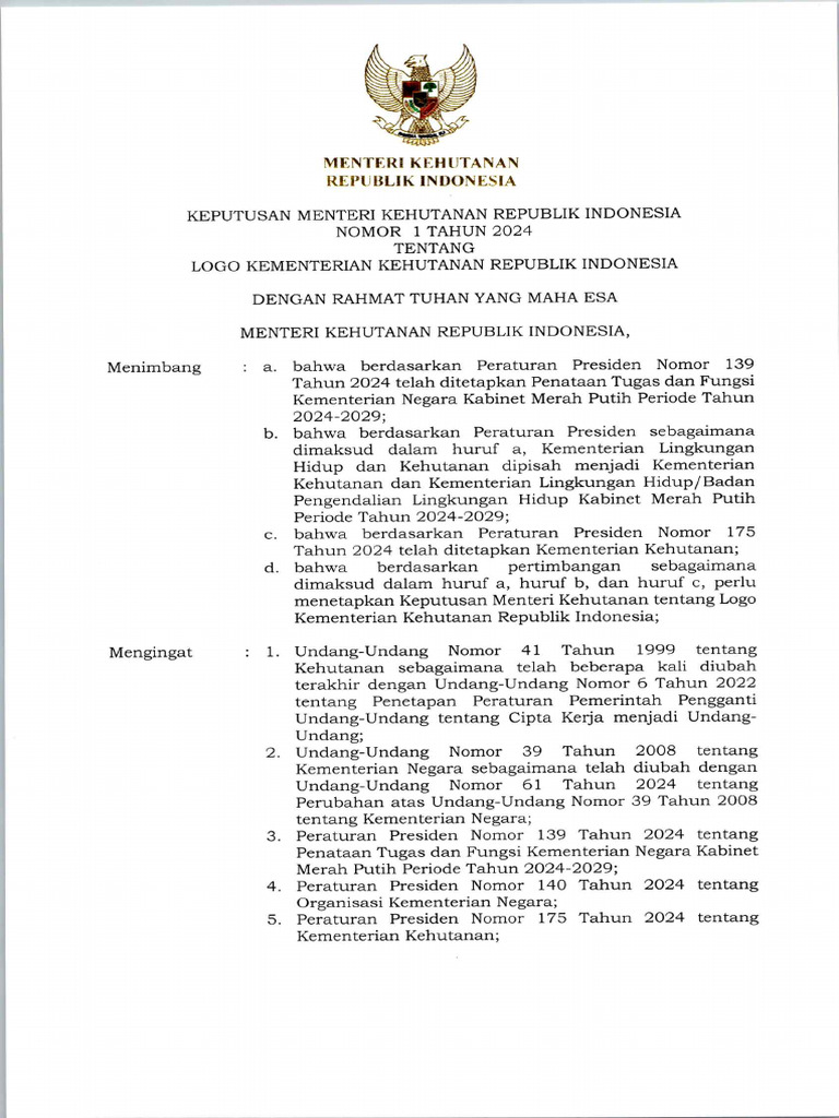 LOGO Kehutanan Terbaru | PDF