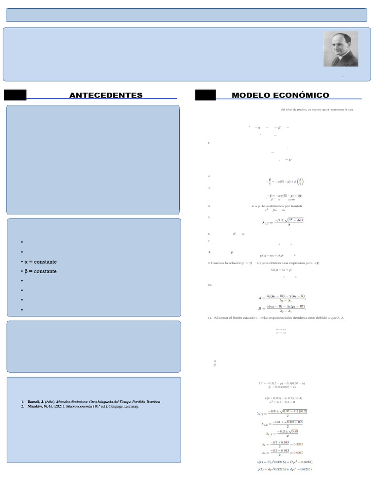 Cartel de Sistemas Dinamicos | PDF | Curva de Phillips | Inflación