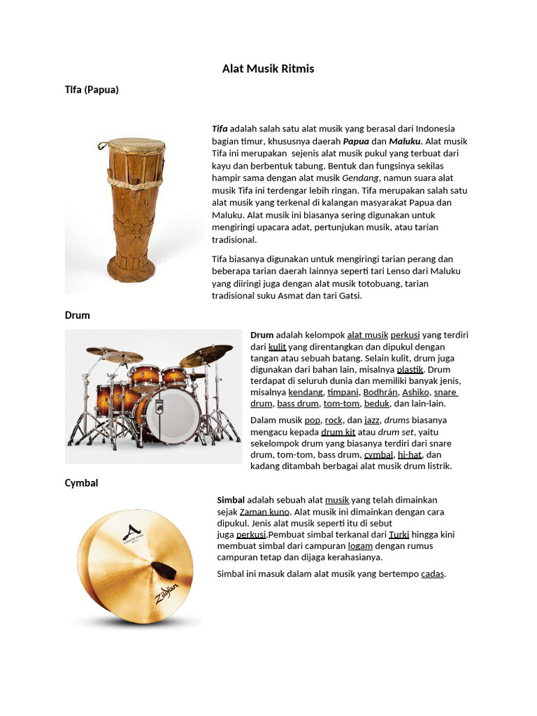 Alat Musik Ritmis Nusantara | PDF